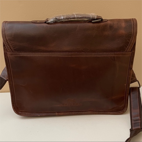 Levinson Leather Goods | Bags | New Levinson Leather Parker Messenger ...